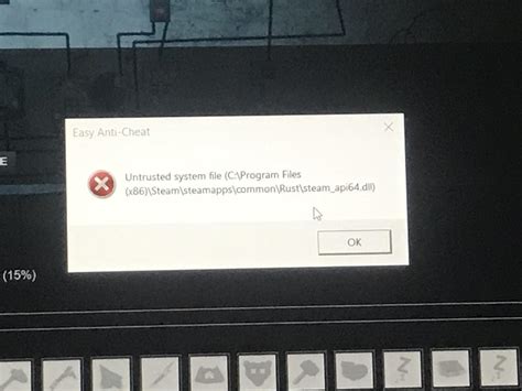 This Error Keeps Coming Up When I Try To Start Rust What Do I Do To Fix