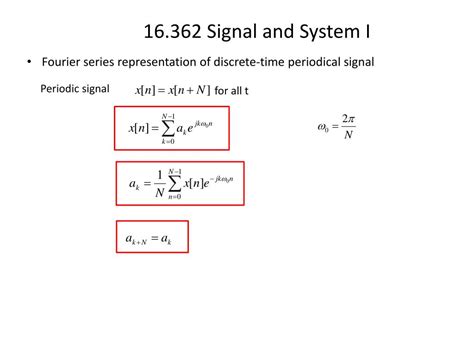 Ppt Fourier Series Representation Of Discrete Time Periodical Signal Powerpoint Presentation