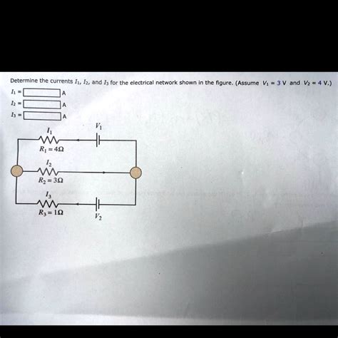 SOLVED Determine The Currents Given In The Picture Determine The Currents I Iz And I3 For