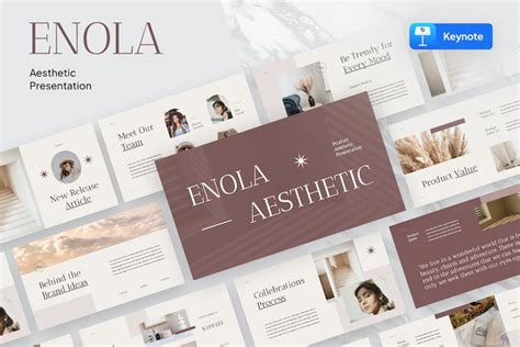 Enola — эстетический лейтмотив Шаблоны презентаций Включая эстетический и портфолио Envato