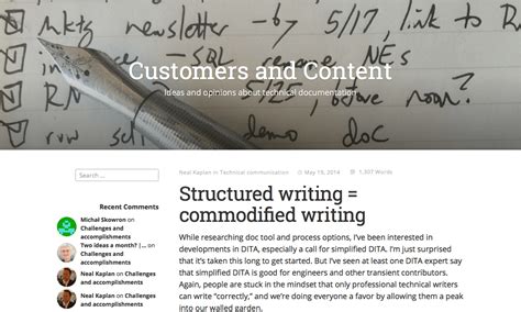 Structured Writing Commodified Writing Customers And Content Doctoolhub