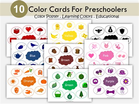 Color Poster Classroom Decor Color Display Colour Display Classroo Worksheetscart
