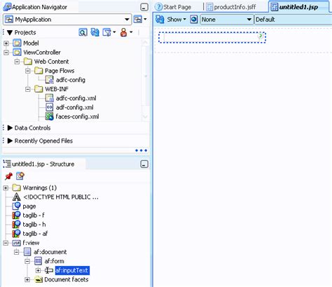 Using Adf Model In A Fusion Web Application