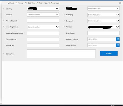 solved sharepoint custom form record value expected power platform