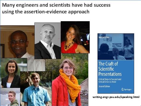 Rethinking Scientific Presentations The AssertionEvidence Approach Michael Alley