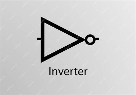 Premium Vector Inverter Engineering Symbol Vector Symbol Design Engineering Symbols