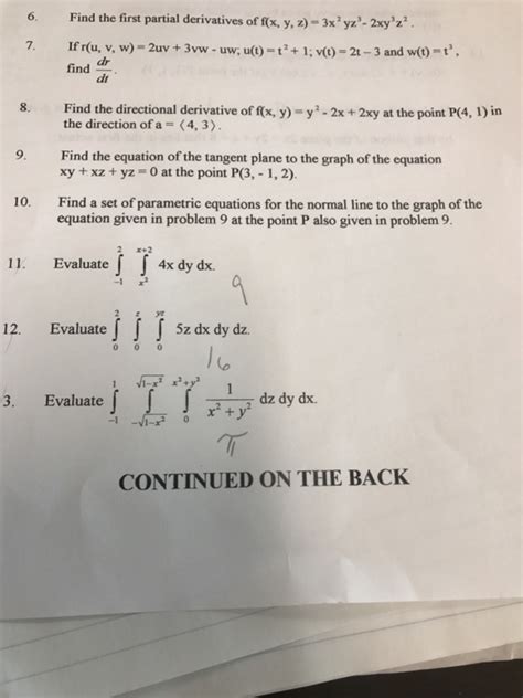 solved find the first partial derivatives of f x y z