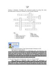 CPAR W6 Docx CPAR W6 Activity 1 Direction Complete The Crossword