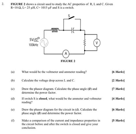 Solved FIGURE 2 Shows A Circuit Used To Study The AC Chegg Com