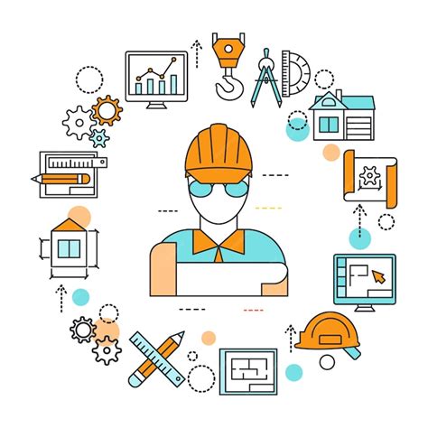 직업 아바타 라인 구성 무료 벡터