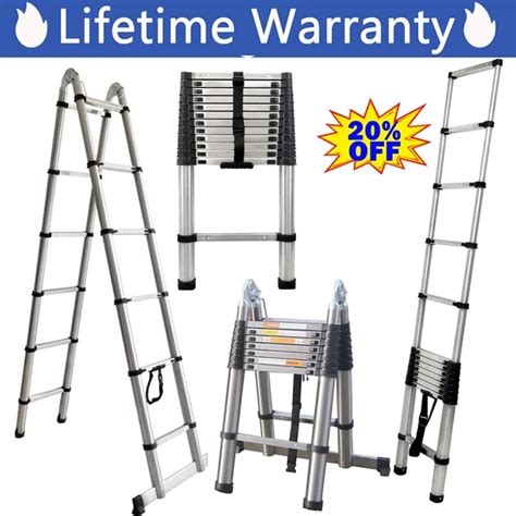 Scala Telescopica In Acciaio Pieghevole Portatile Estensibile Multiuso