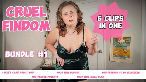 Cruel Findom Bundle 1 Financial Domination Compilation G Luna Clips4sale