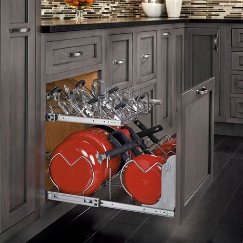 Two Tier Cookware Organizer By Rev A Shelf At Marcus Riedel Blog