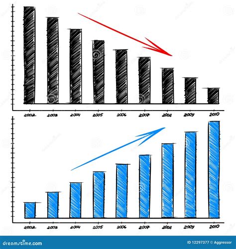 Hand Drawn Charts Stock Vector Illustration Of Dynamics 12297377