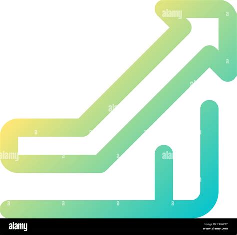 growth pixel perfect gradient linear ui icon stock vector image and art