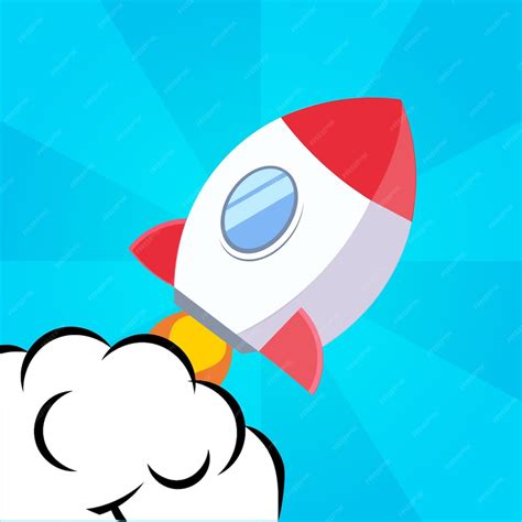 Premium Vector Vector Cartoon Cute Rocket