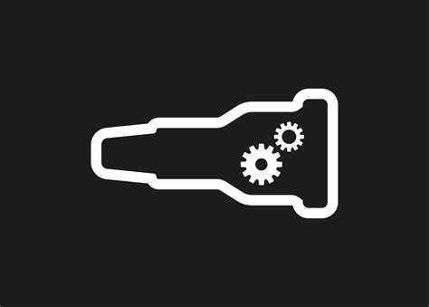 Gearbox Gear Shift Car Transmission Vector Icon On Black Background 5568008 Vector Art At