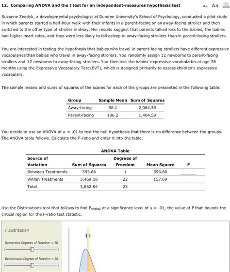 Solved F In The Anova Table 1st And 6th Blank Options