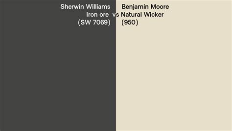 Sherwin Williams Iron Ore Sw 7069 Vs Benjamin Moore Natural Wicker