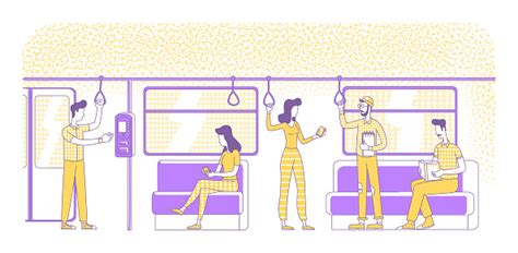 플랫 실루엣 벡터 일러스트를 구입하는 E티켓 교외 전기 열차의 사람들은 흰색 배경에 문자를 윤곽 Nfc 기술 전자 현금 없는 결제 서비스 간단한 스타일 드로잉