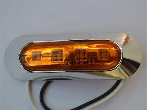 Free Shipping Pcs V Led Side Turn Signal Light Side Marker Lights Clearance Trailer Truck