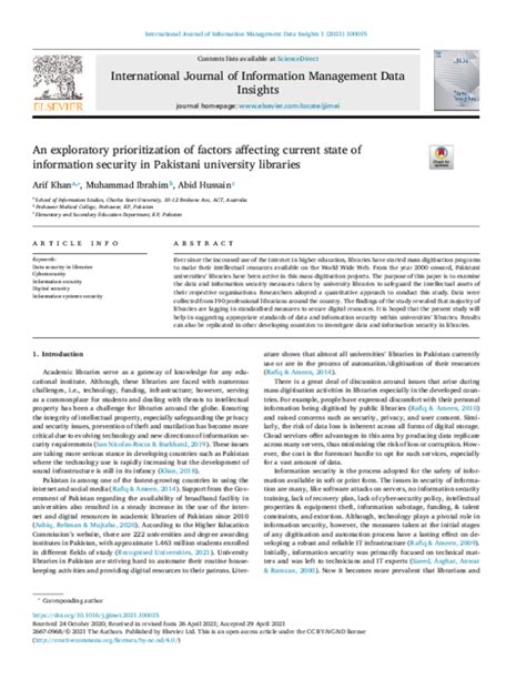 Pdf An Exploratory Prioritization Of Factors Affecting Current State