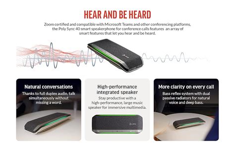 Amazon Com Poly Sync Smart Speakerphone Plantronics Flexible Workspaces Connect To Pc