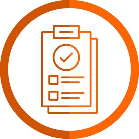 Compliance Line Orange Circle Icon 43022193 Vector Art At Vecteezy