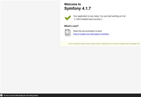 Résolu Symfony 4 An Error Occurred While Loading The Web Debug