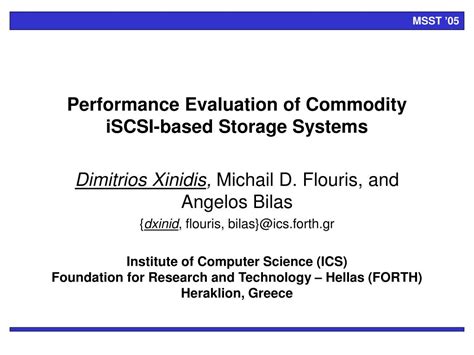 Ppt Performance Evaluation Of Commodity Iscsi Based Storage Systems Powerpoint Presentation