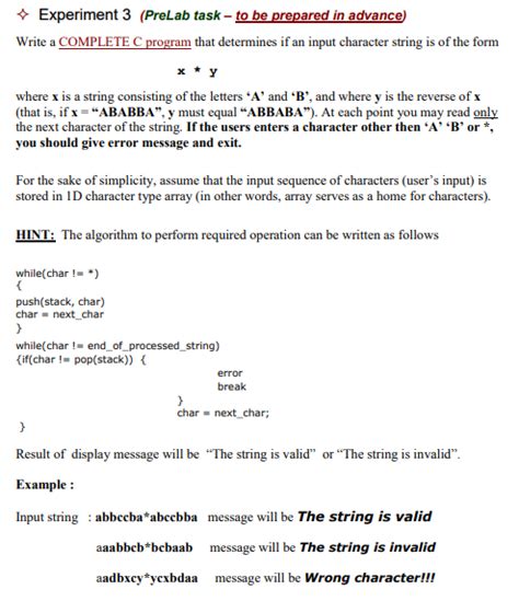 solved experiment 3 prelab task to be prepared in advance
