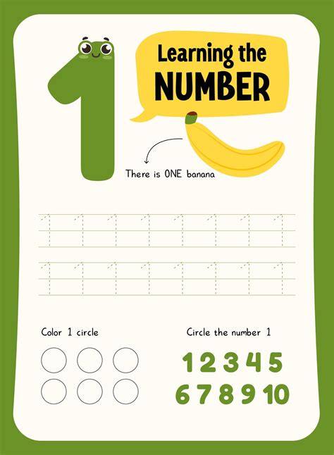 Number 1 Worksheet 12 Free Pdf Printables Printablee Learning