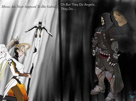 Fanart Reaper And Mercy Overwatch Amino