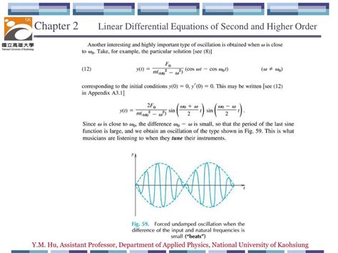 Ppt Chapter 2 Linear Differential Equations Of Second And Higher Order Powerpoint Presentation