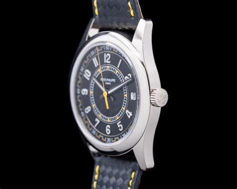 Patek Philippe 6007g 001 Calatrava 18k White Gold Ebony Black Dial