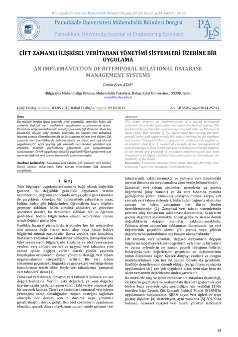 Pdf An Implementation Of Bitemporal Relational Database Management