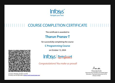 tharun pranav thiruvenkadam on linkedin infosysspringboard