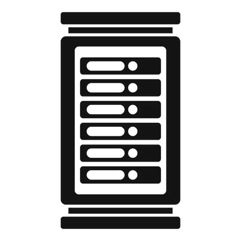 Premium Vector A Vector Icon Of A Server Rack For Data Center And Network Themes