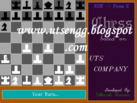 Chess Cg In C Project C And C Project In C Language Project In