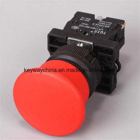 Mushroom Keyway Push Button Switch China Push Button Switch And Push Button Switches