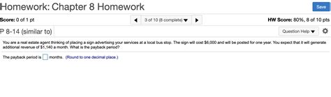 Solved Homework Chapter 8 Homework Save Score 0 Of 1 Pt 3