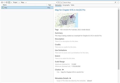 Chapter 8 Metadata Remote Sensing With Arcgis Pro Second Edition