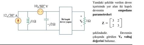 Solved Impedance Parameters Of The Two Port Circuit In The Chegg