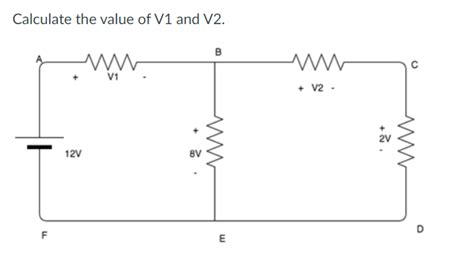 Solved Calculate The Value Of V And V B W V Ww V V Chegg Com