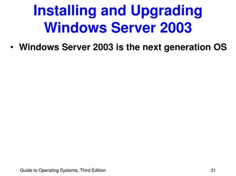 Ppt Installing And Upgrading Operating Systems Powerpoint