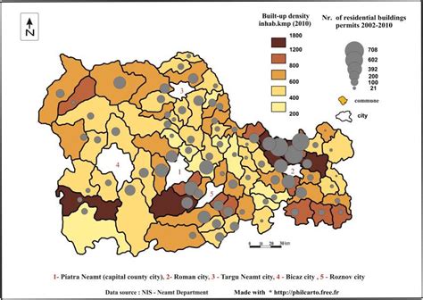 Spatial Distribution Of Built Up Density And Residential Buildings