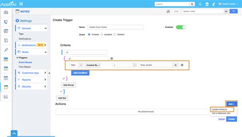 How To Update The Attribute Automatically Using Event Based Triggers In The Notes App