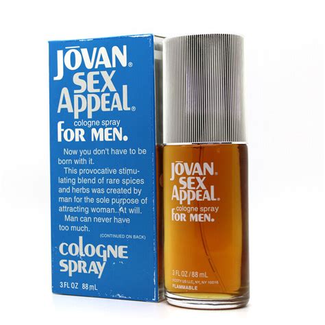 Jovan Sex Appeal By Coty 3 0 Oz 88 Ml Cologne Spray For Men Vintage