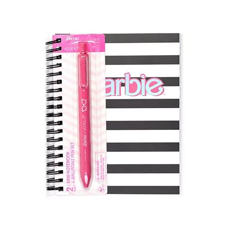 Yoobi Barbie Spiral Mini Notebook With Pen