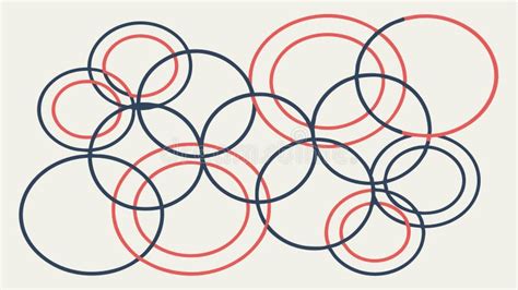 Abstract Circles Pattern Geometric Design Background Vector Design